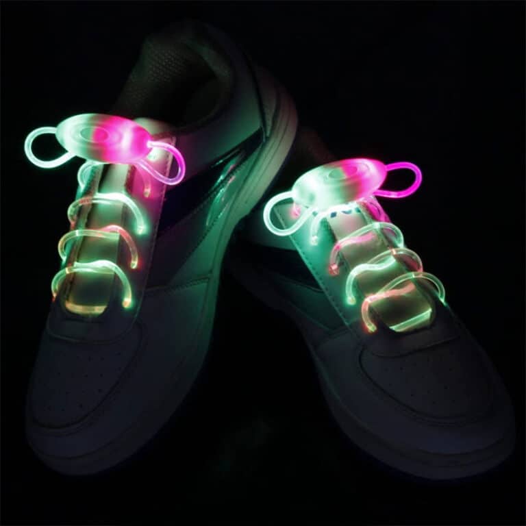 Blinky Shoes Pink & Green | LED Shoelaces | Party Accessory